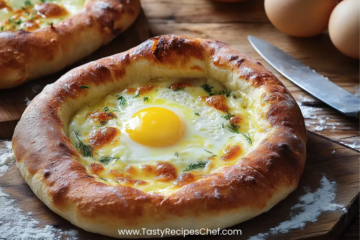Georgian Cheese-Filled Bread (Khachapuri) - Tasty Recipes Chef