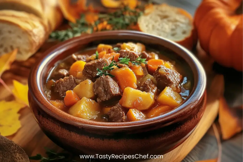 Autumn Harvest Beef Stew: Cozy Fall Dish - Tasty Recipes Chef