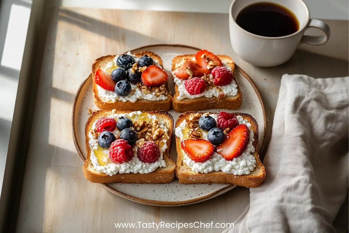 Cottage Cheese Breakfast Toast - Tasty Recipes Chef
