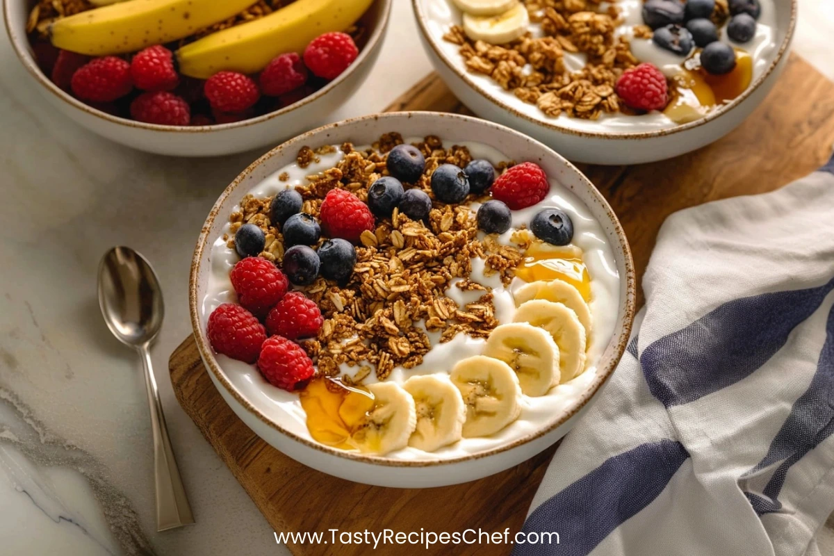 Easy Yogurt Granola Bowls: Quick & Healthy - Tasty Recipes Chef