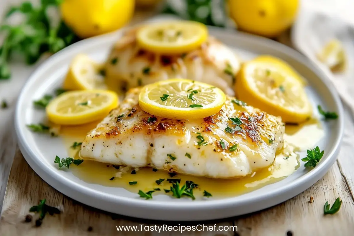 Lemon Butter Baked Cod: Simple & Flavorful - Tasty Recipes Chef