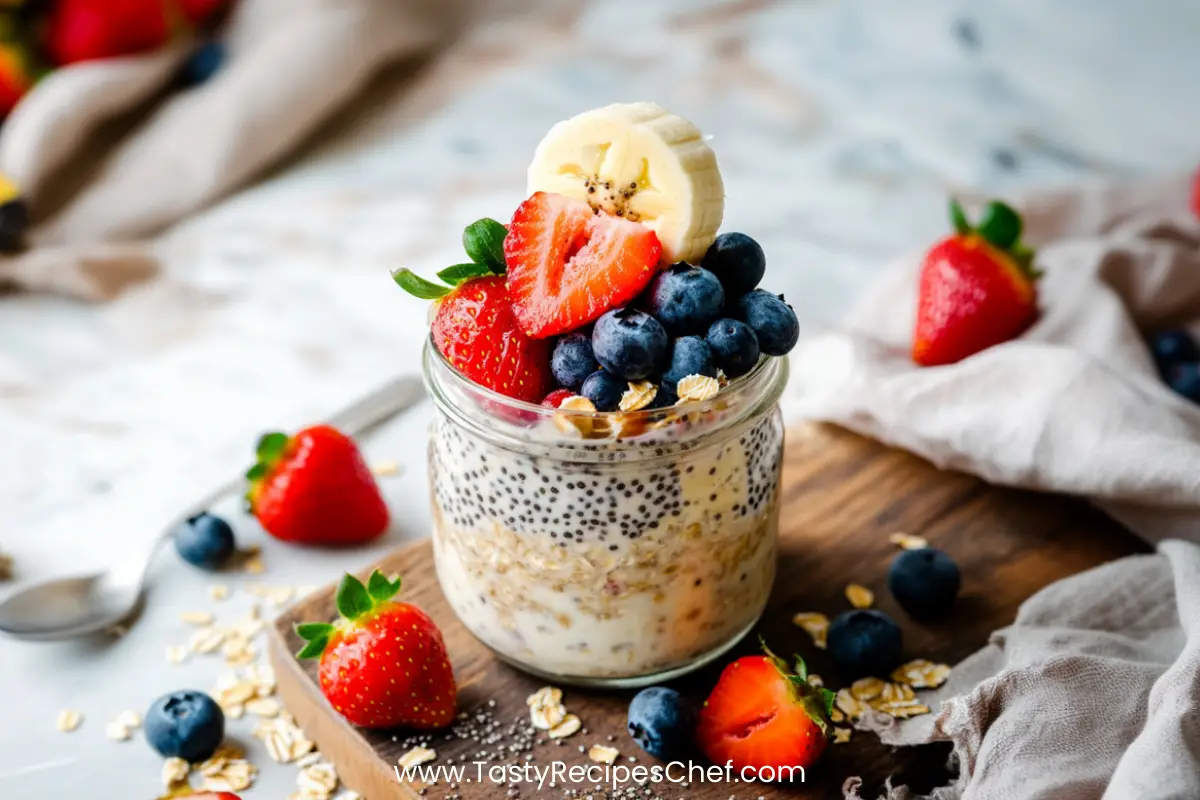Overnight Oats with Fruits: Easy & Delicious - Tasty Recipes Chef
