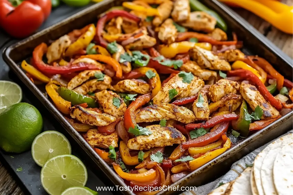 Sheet Pan Chicken Fajitas - Tasty Recipes Chef