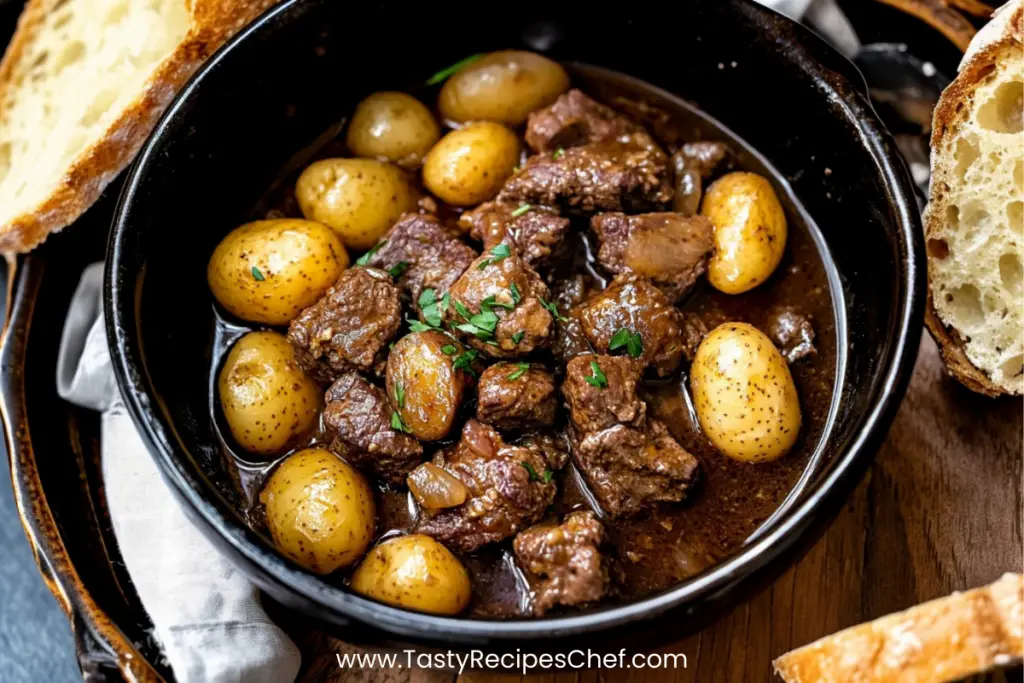 Slow Cooker Garlic Butter Beef Bites - Tasty Recipes Chef