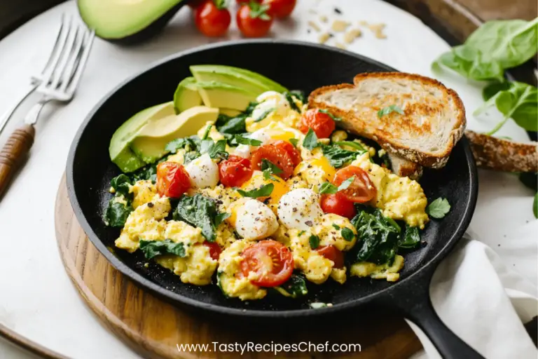 Vegetable Scramble: Quick & Tasty Breakfast - Tasty Recipes Chef