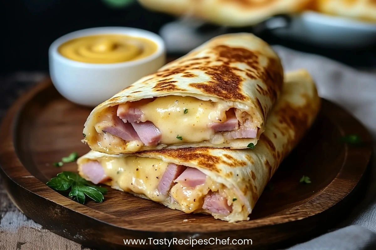 Air Fryer Chicken and Ham Wraps Recipe - Tasty Recipes Chef