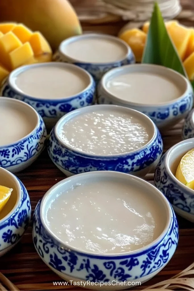 Thai Coconut Custard Dessert Recipe - Tasty Recipes Chef