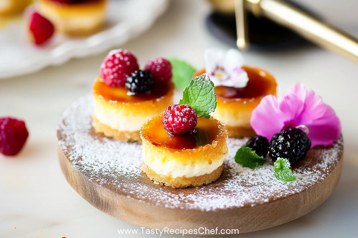 Mini Crème Brûlée Cheesecakes - Tasty Recipes Chef
