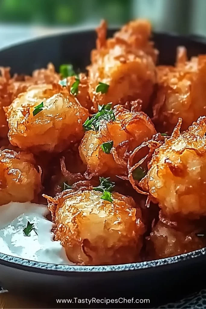 Crispy Amish Onion Fritters Recipe - Tasty Recipes Chef