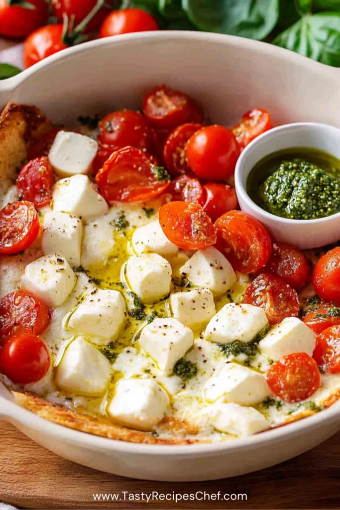 Easy Caprese Dip: Cheesy and Fresh Delight - Tasty Recipes Chef
