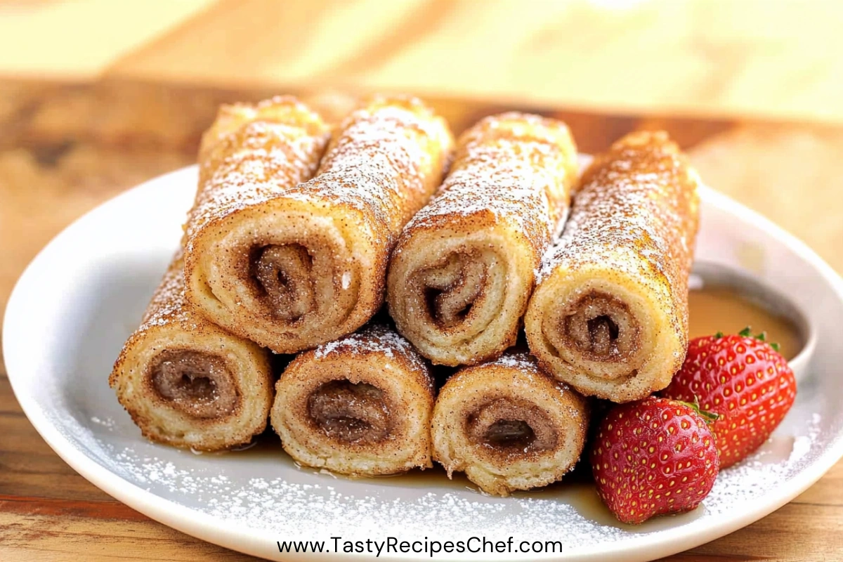 Cinnamon Sugar French Toast Roll-Ups - Tasty Recipes Chef