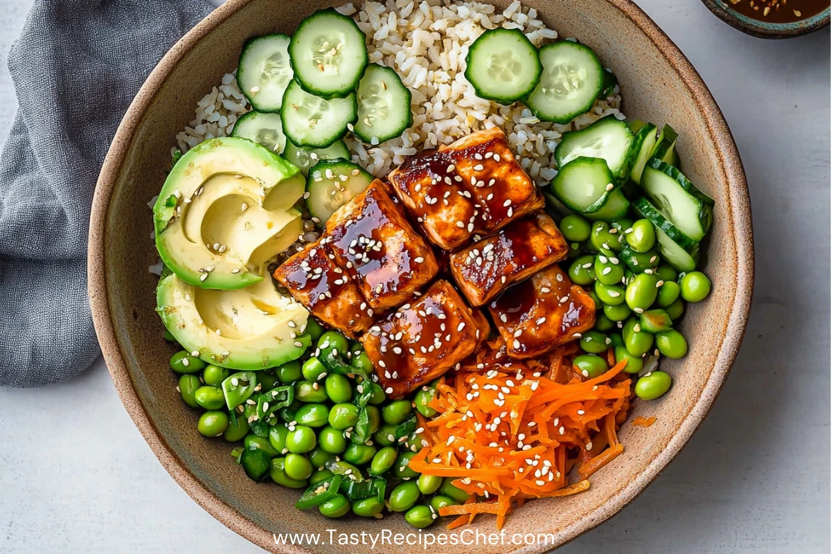 Healthy Sweet Chili Salmon Bowl Recipe - Tasty Recipes Chef