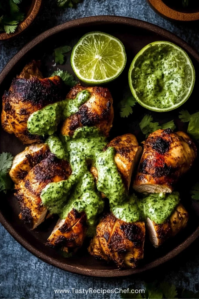 Peruvian Chicken with Creamy Green Sauce - Tasty Recipes Chef