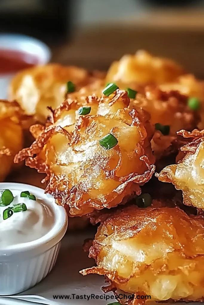 Crispy Amish Onion Fritters Recipe - Tasty Recipes Chef
