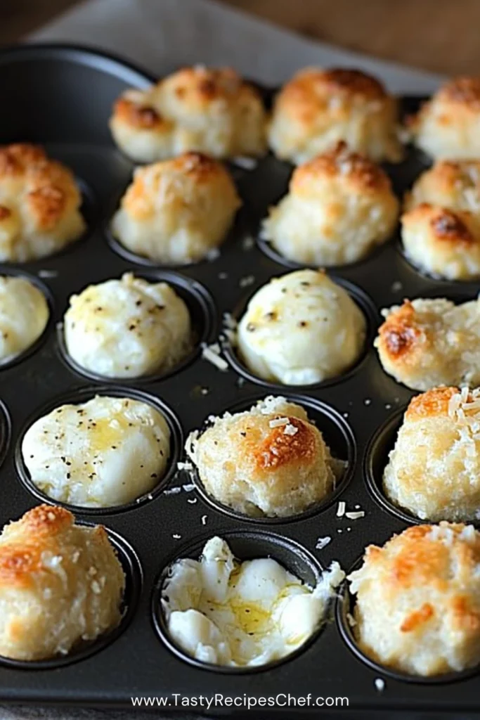 Easy Garlic Butter Cheese Bites - Tasty Recipes Chef