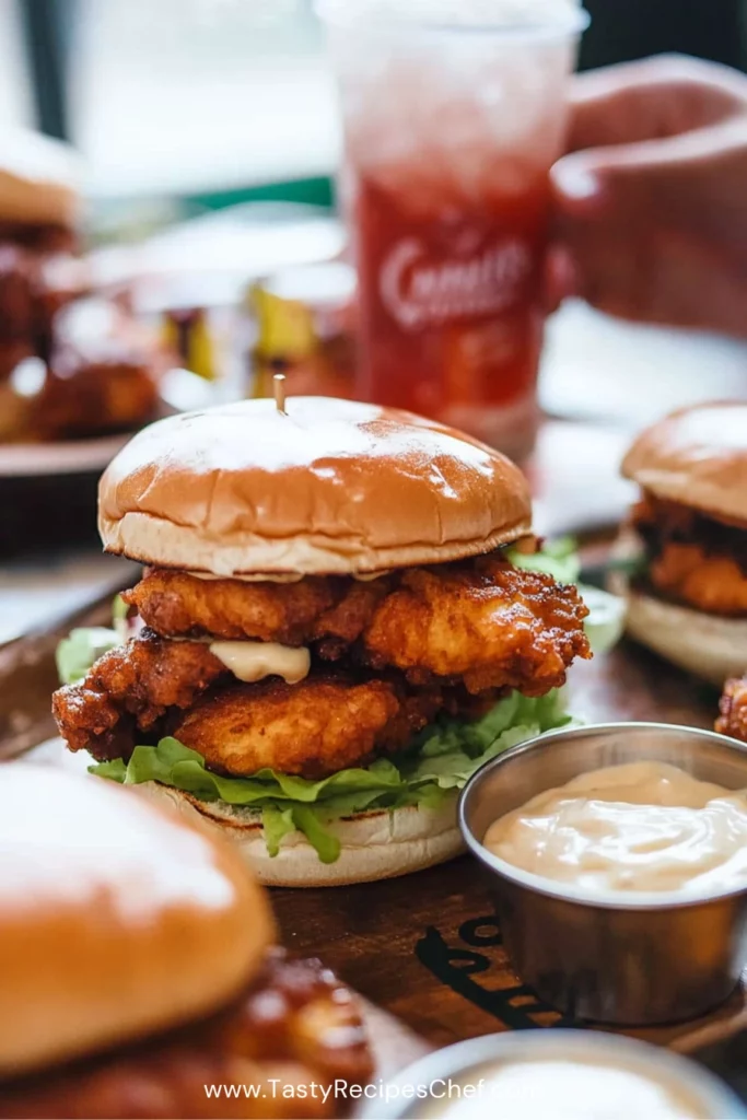 Sticky Crispy Kipburger: Crispy Chicken Bliss - Tasty Recipes Chef