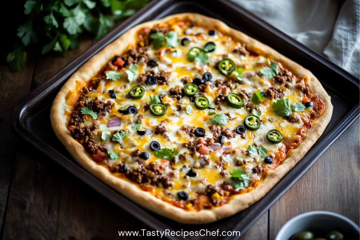 Taco Style Pizza Crust: Tex-Mex Mash-Up - Tasty Recipes Chef