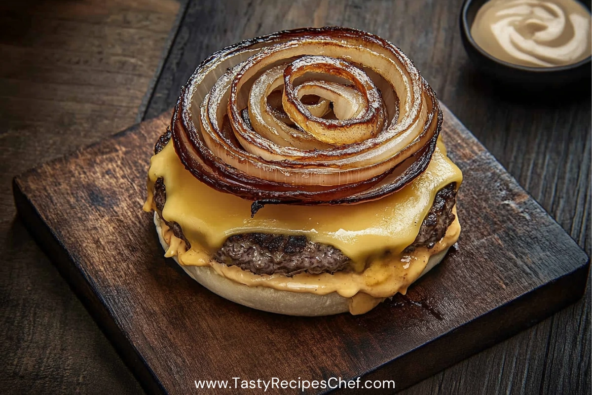 Onion Wrapped Flying Dutchman Burger - Tasty Recipes Chef