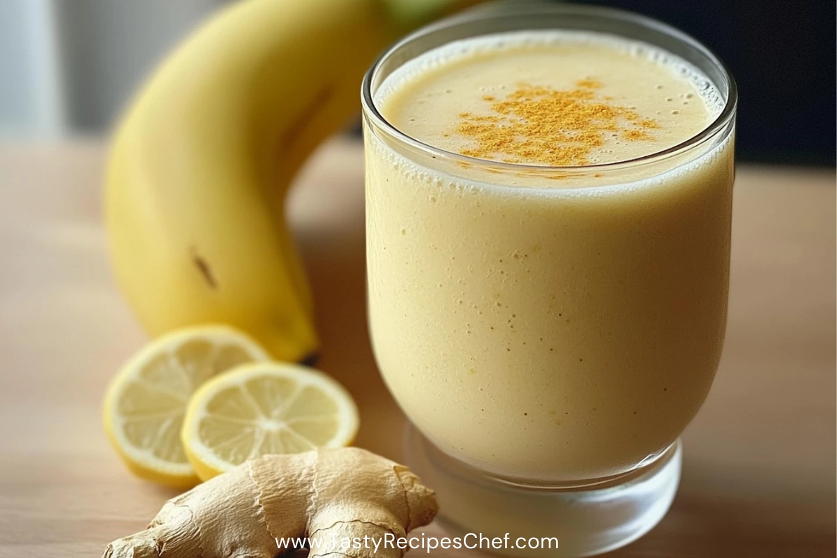 Banana Lemon Ginger Smoothie - Tasty Recipes Chef