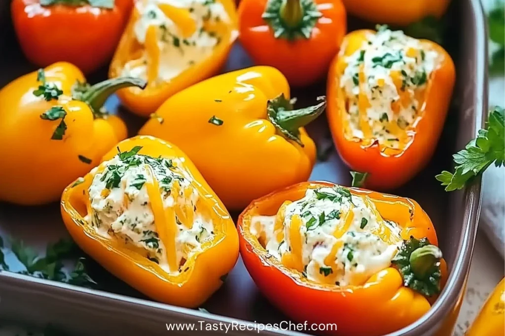 Cheese Stuffed Mini Peppers - Tasty Recipes Chef