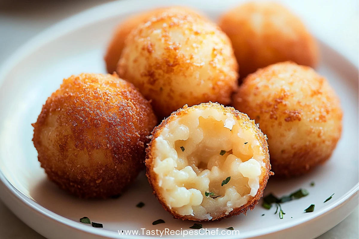 Cheesy Italian Arancini Balls - Tasty Recipes Chef