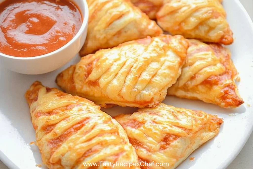 Cheesy Pizza Pockets Recipe - Tasty Recipes Chef