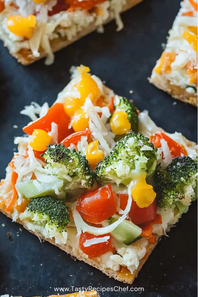 Cold Vegetable Pizza Appetizer - Tasty Recipes Chef