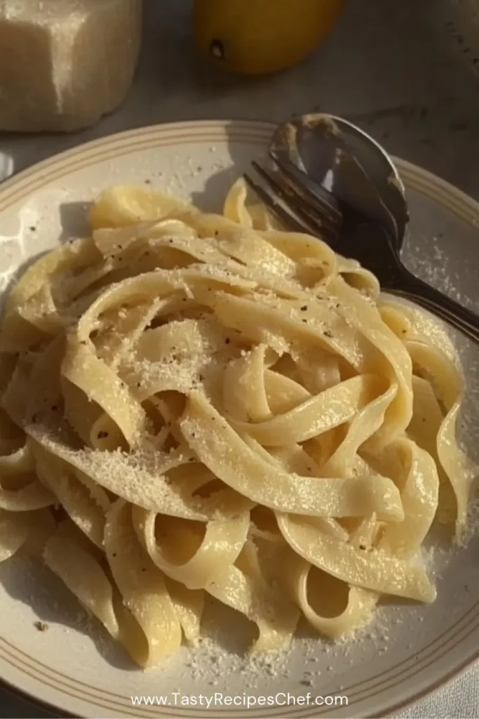 Lemon Parmesan Pasta - Tasty Recipes Chef