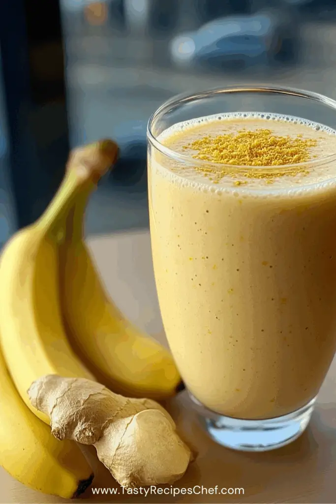 Banana Lemon Ginger Smoothie - Tasty Recipes Chef