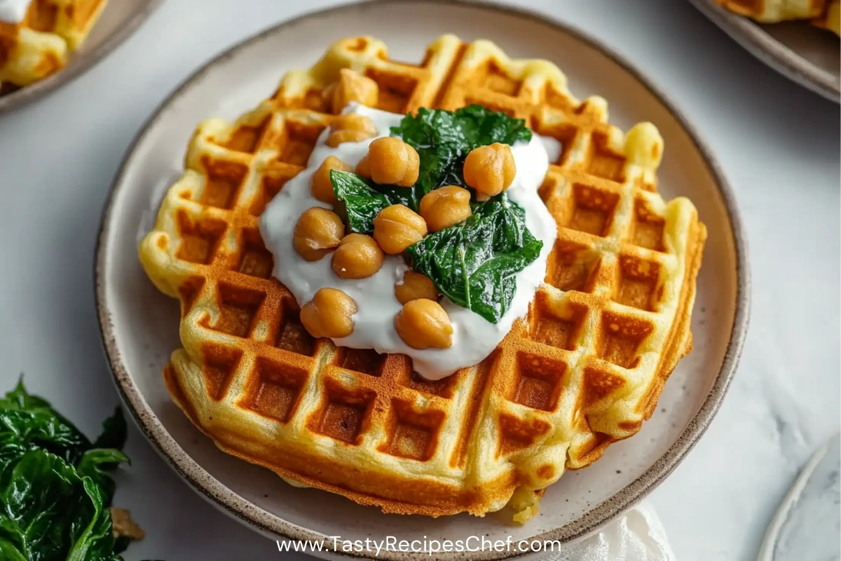 Crispy Chickpea Waffles Recipe - Tasty Recipes Chef