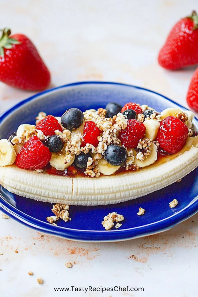 Breakfast Banana Split Recipe - Tasty Recipes Chef