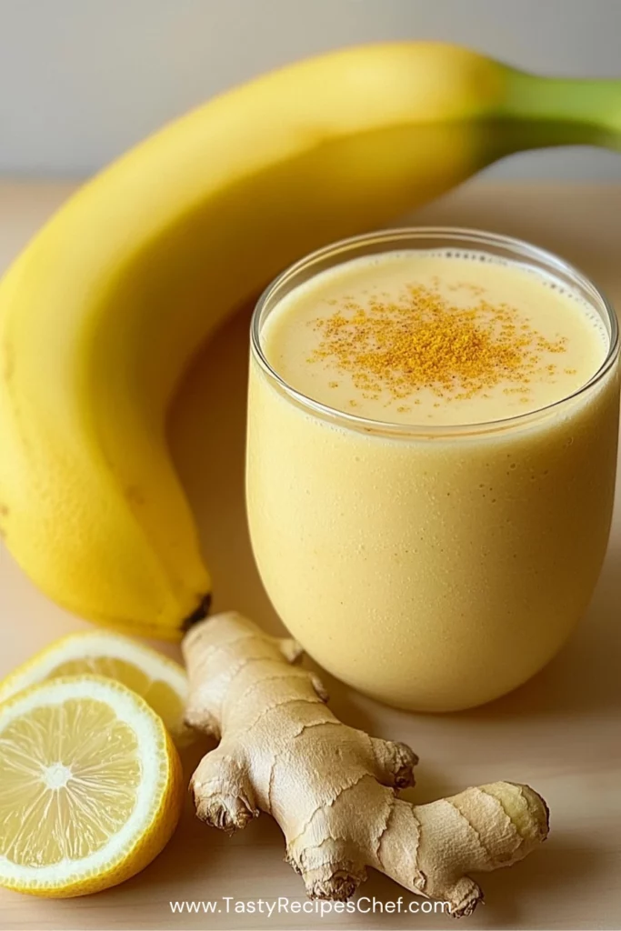 Banana Lemon Ginger Smoothie - Tasty Recipes Chef