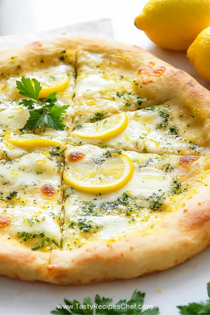 Zesty Lemon Pizza Recipe - Tasty Recipes Chef