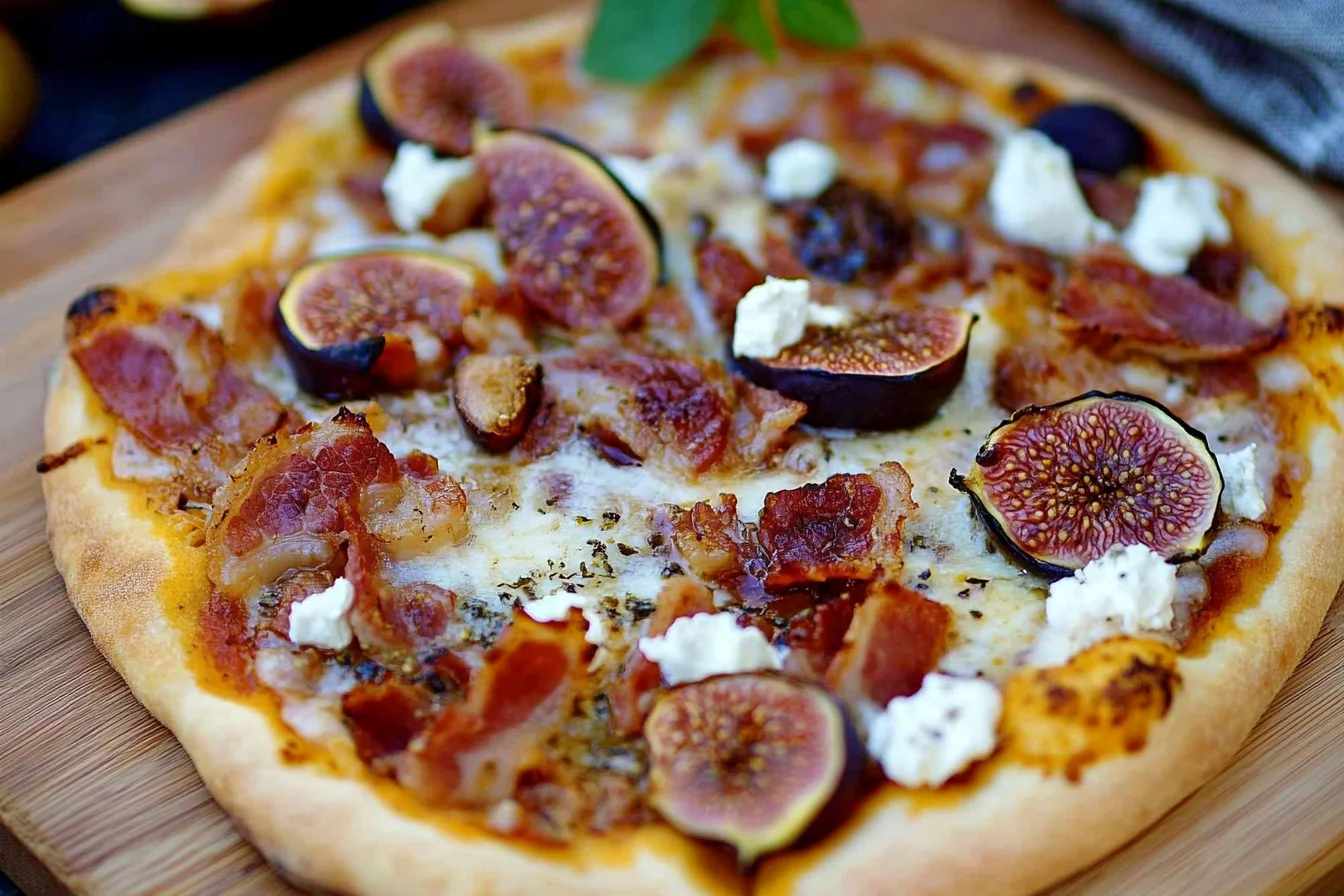 Bacon Fig Pizza - Tasty Recipes Chef