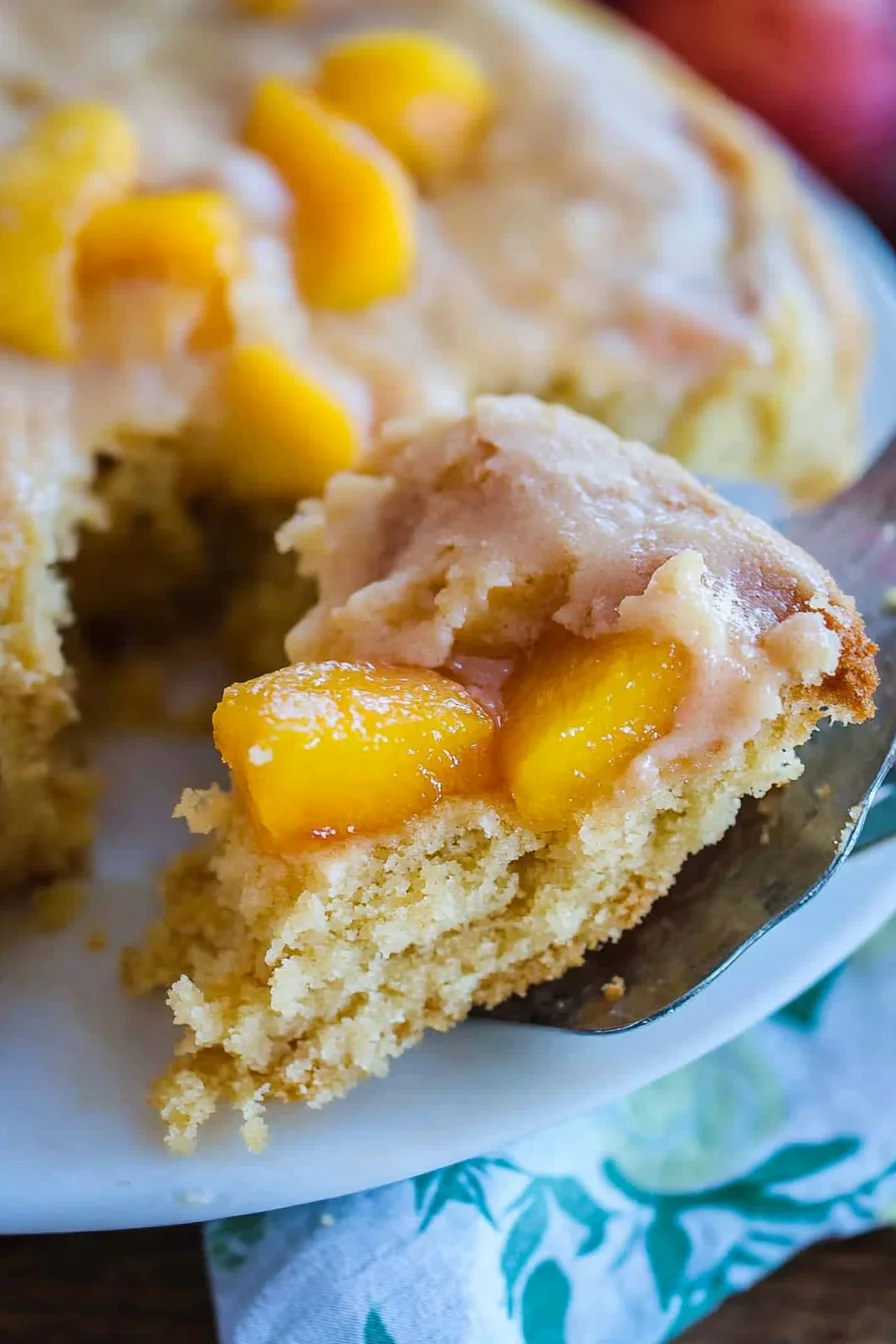 Brown Sugar Peach Cake - Tasty Recipes Chef