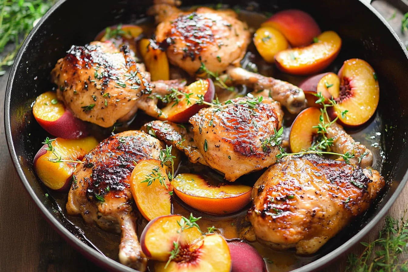 Chicken with Peaches - Tasty Recipes Chef