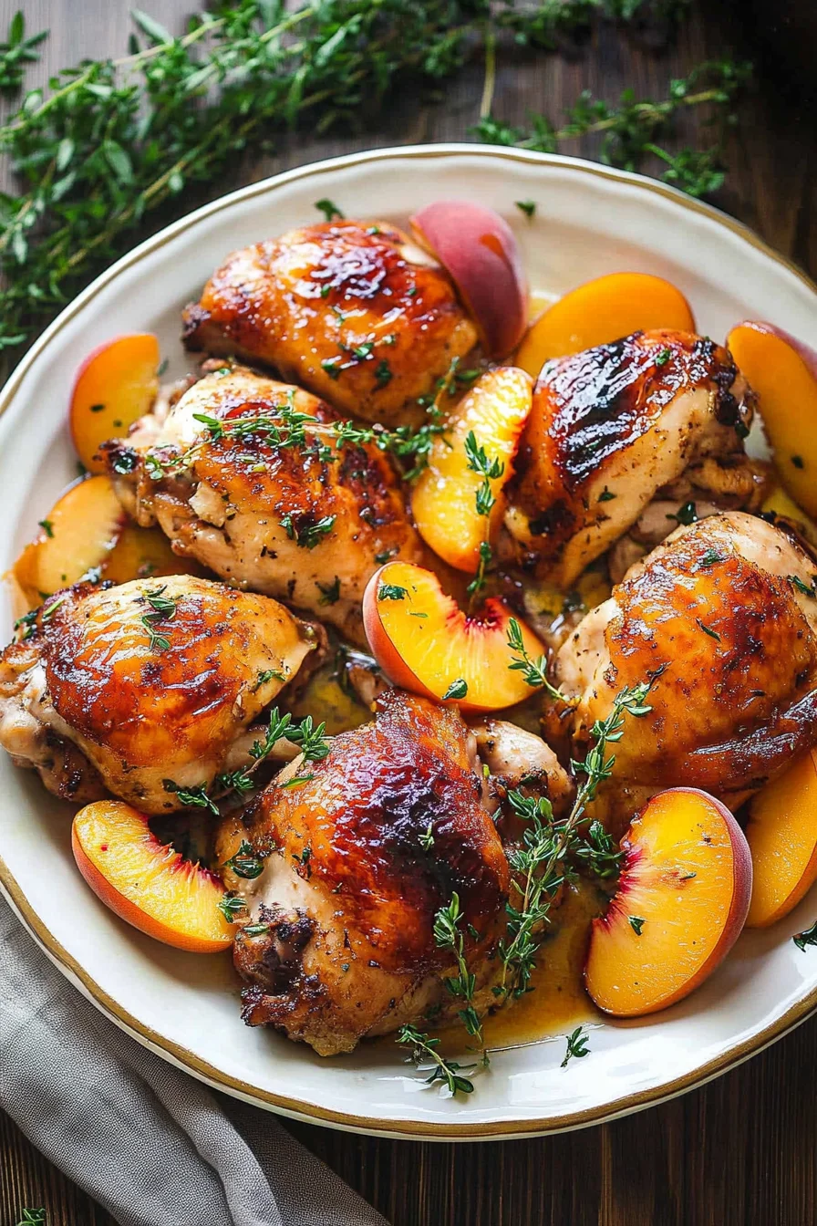 Chicken with Peaches - Tasty Recipes Chef