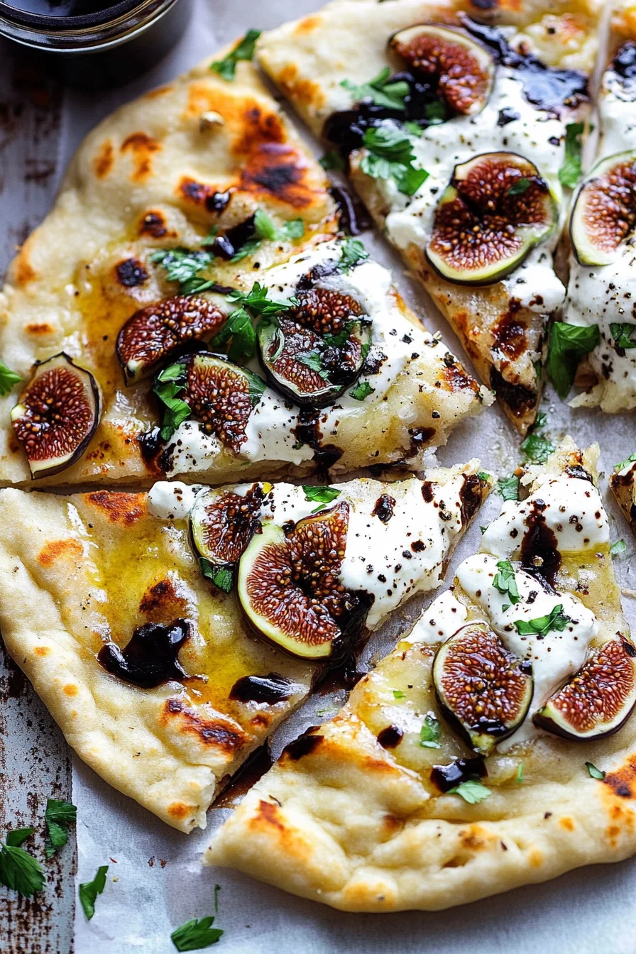 Fig Balsamic Naan Flatbreads - Tasty Recipes Chef
