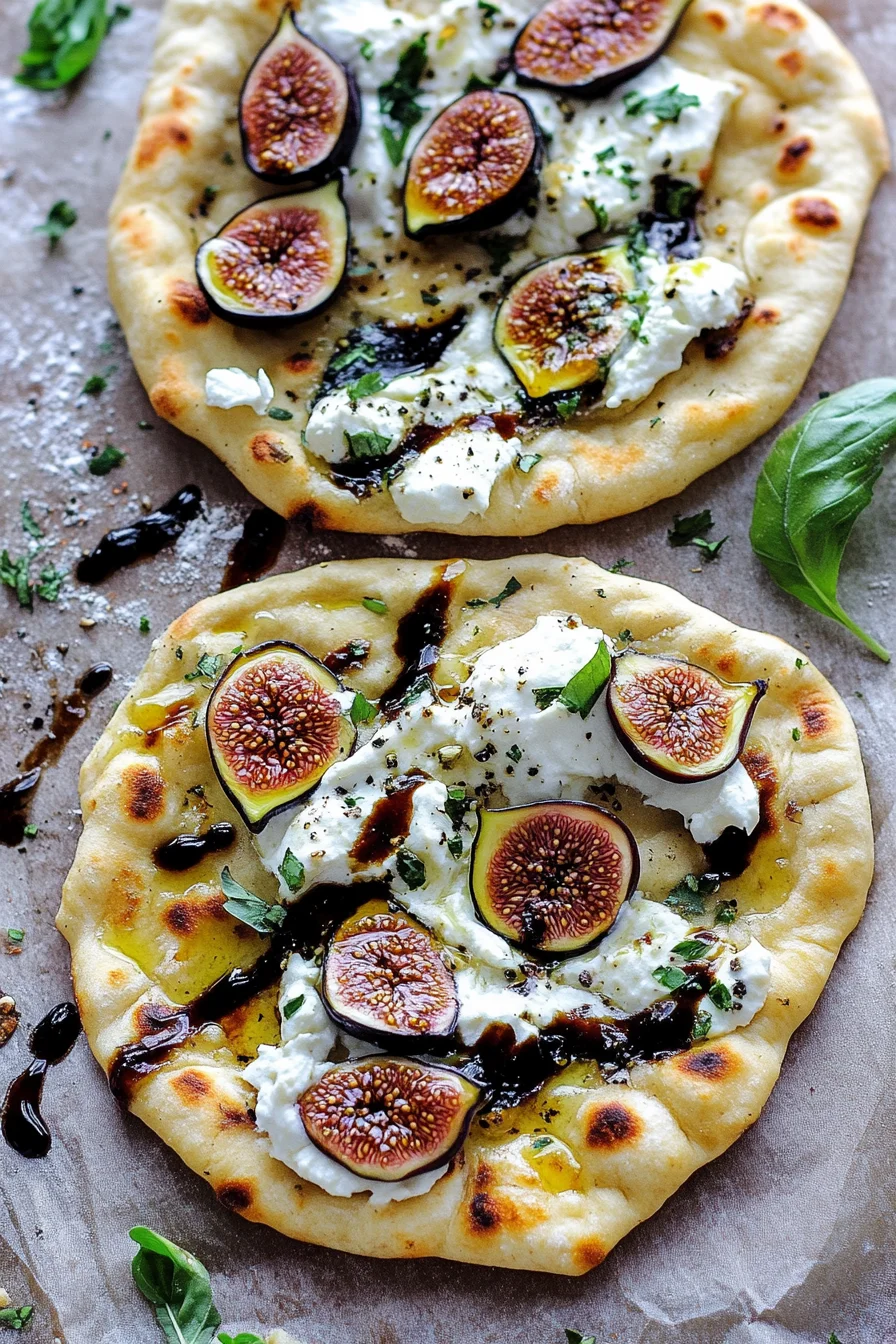 Fig Balsamic Naan Flatbreads - Tasty Recipes Chef