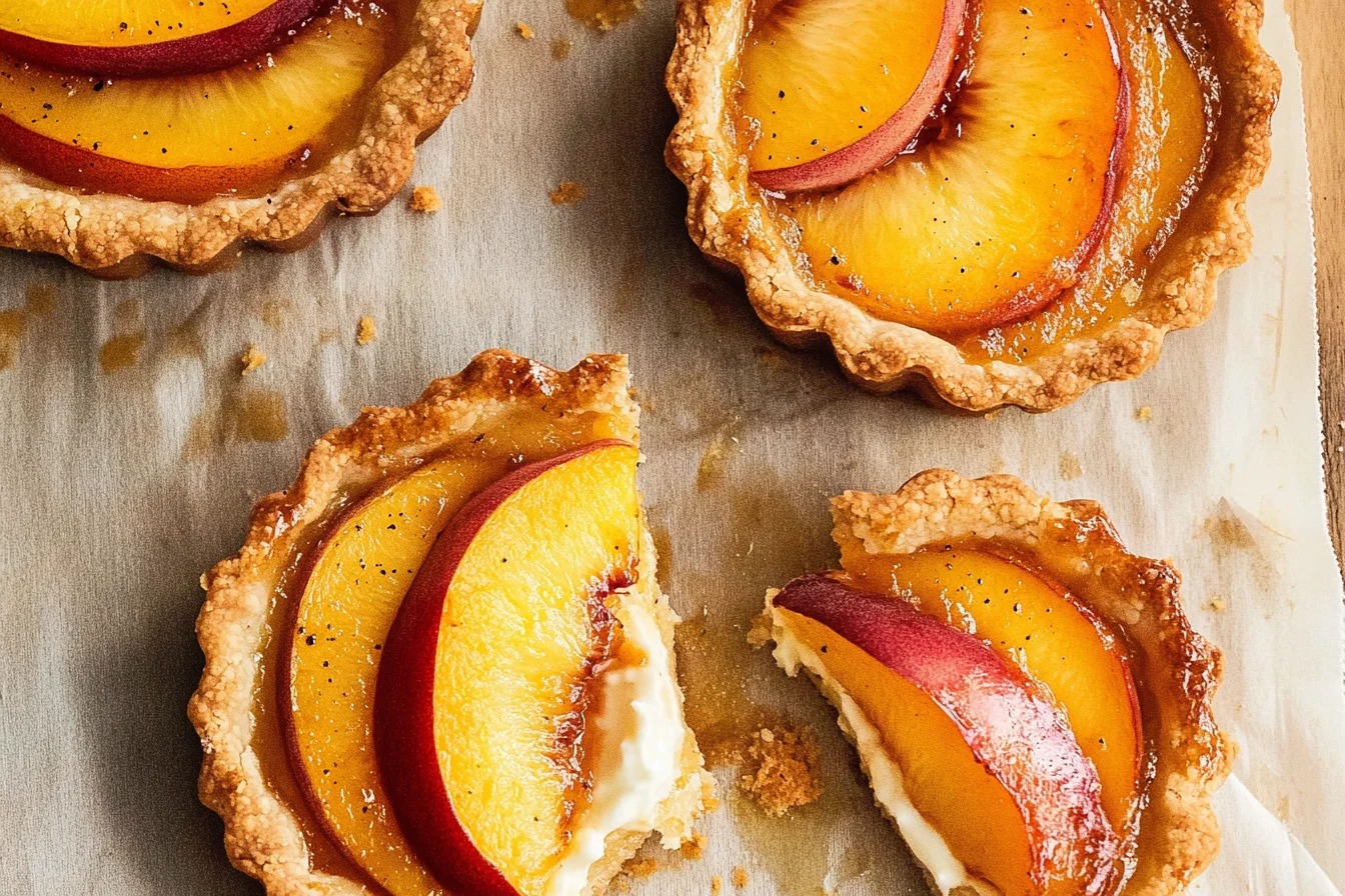 Peach and Cream Cheese Mini Tarts - Tasty Recipes Chef