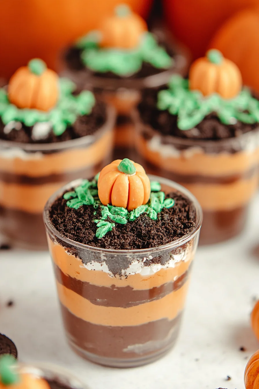 Pumpkin Patch Dirt Cups - Tasty Recipes Chef
