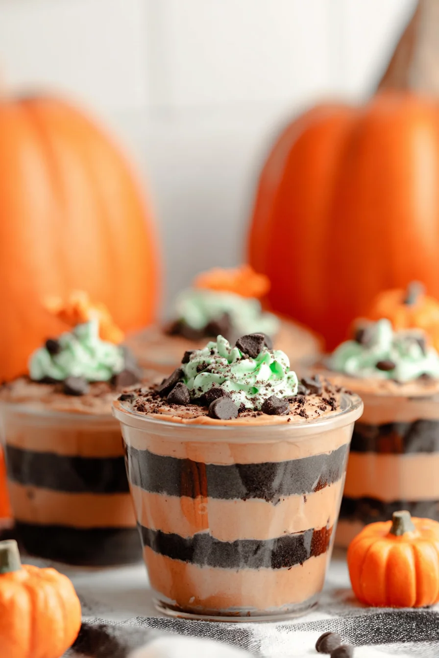 Pumpkin Patch Dirt Cups - Tasty Recipes Chef