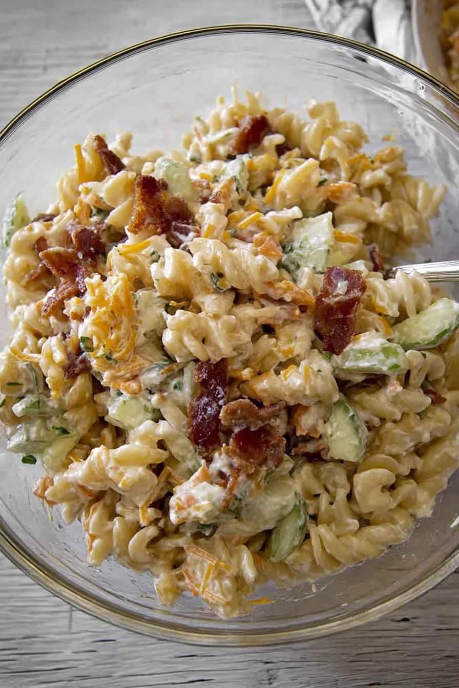 dill pickle bacon ranch pasta salad - Tasty Recipes Chef