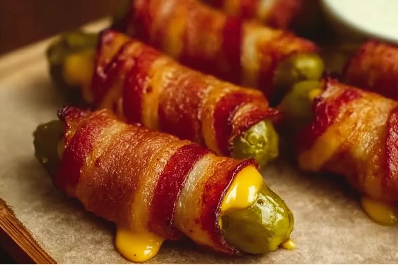 Bacon-Wrapped Pickle Cheese Sticks - Tasty Recipes Chef