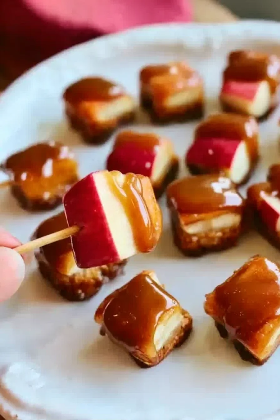 Caramel Apple Pretzel Bites - Tasty Recipes Chef
