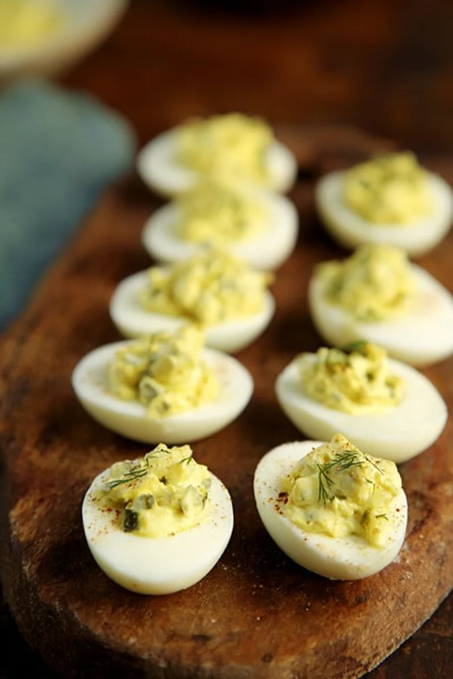 Dill Pickle Deviled Eggs - Tasty Recipes Chef