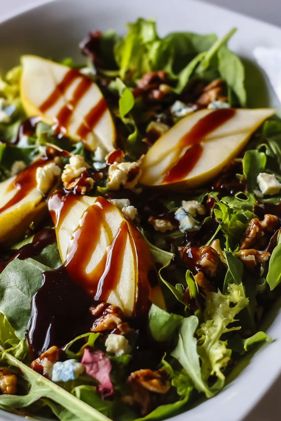 Pear Salad with Balsamic Dressing - Tasty Recipes Chef