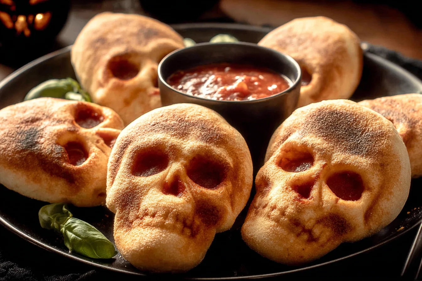 Halloween Pizza Skulls - Tasty Recipes Chef