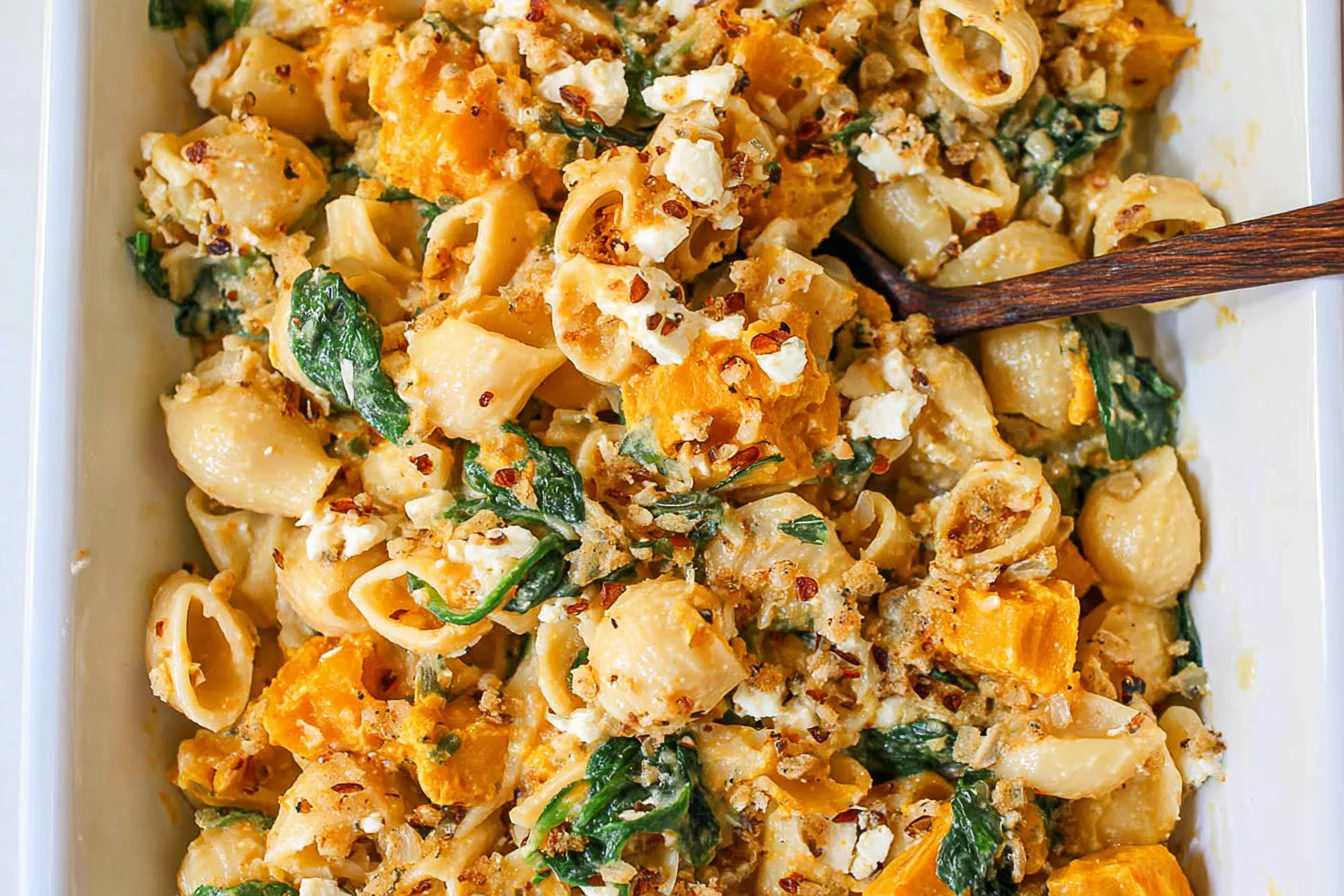 Pumpkin Feta Pasta - Tasty Recipes Chef