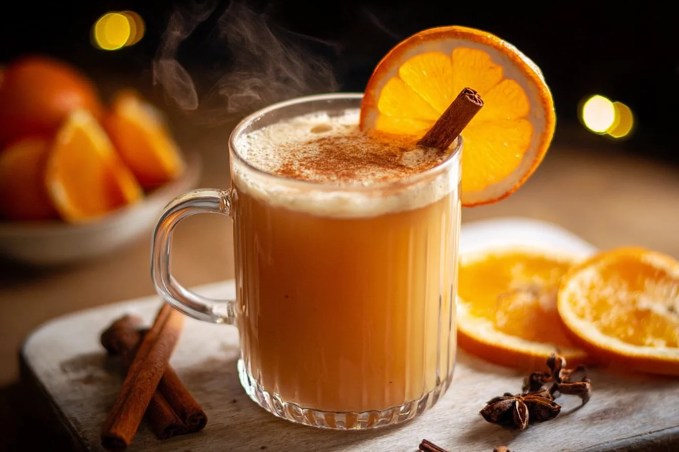 Warm Cinnamon Orange Delight Mocktail - Tasty Recipes Chef